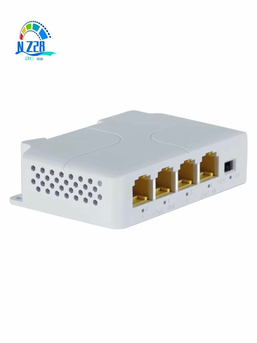 (P X) 4-Портовый Удлинитель POE 1 В 3 Выхода Гигабитный PoE Шт