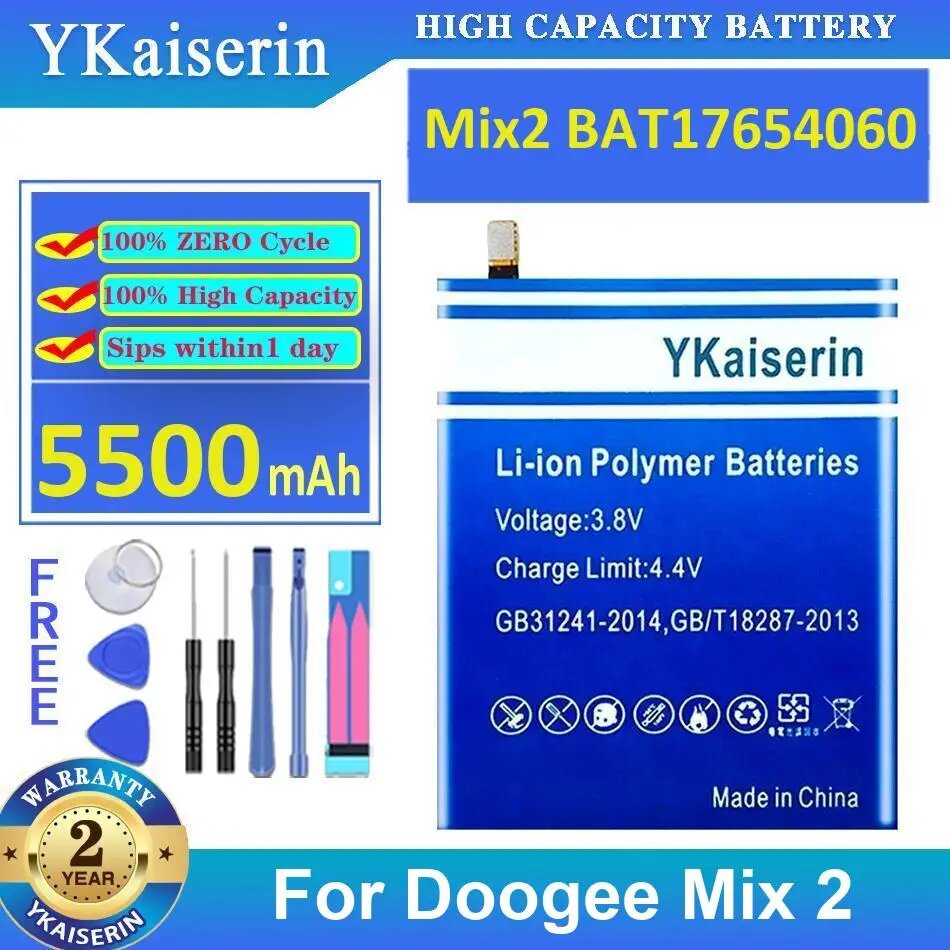 Аккумуляторы для мобильных телефонов Doogee Mix 2