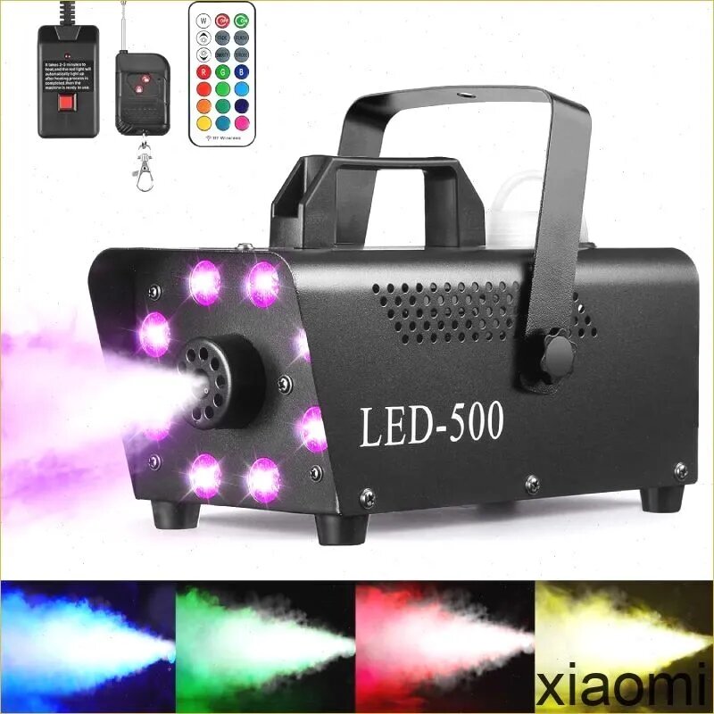 Дым Машина Для Дискотек LED-500, Черный, 1900 г, Генератор спецэффектов, Китай