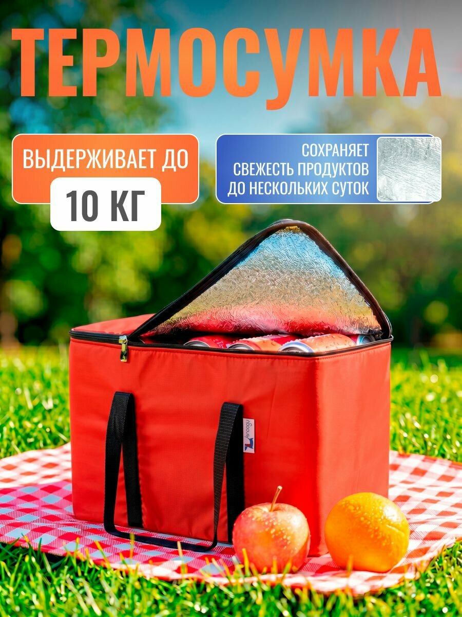Термосумка сумка холодильник Snoogy для пикника, изотермический контейнер для туризма и отдыха на природе, для еды и продуктов, 16 л