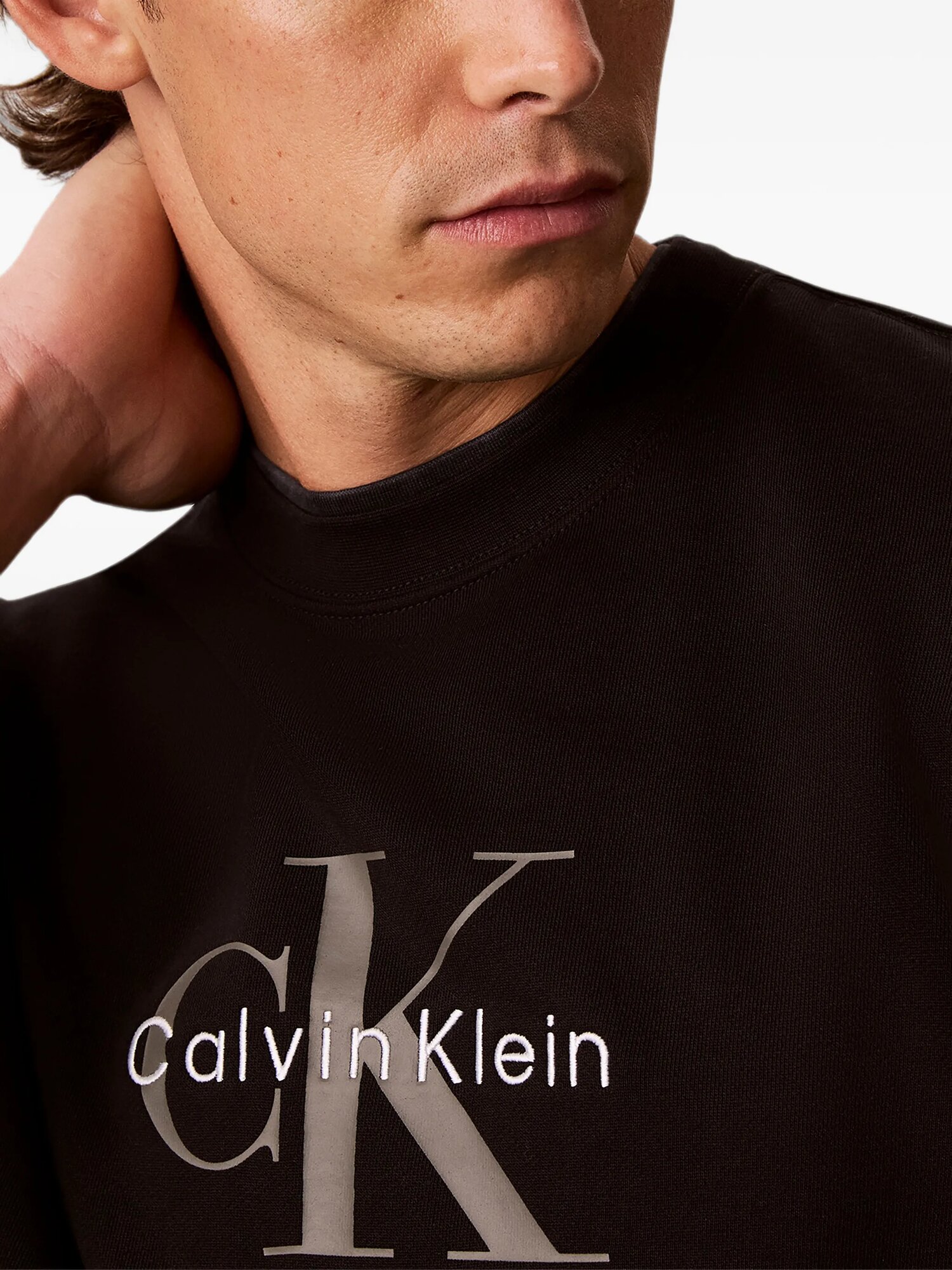 Свитер CALVIN KLEIN Logo-print sweater, размер 52 EU — фото 1