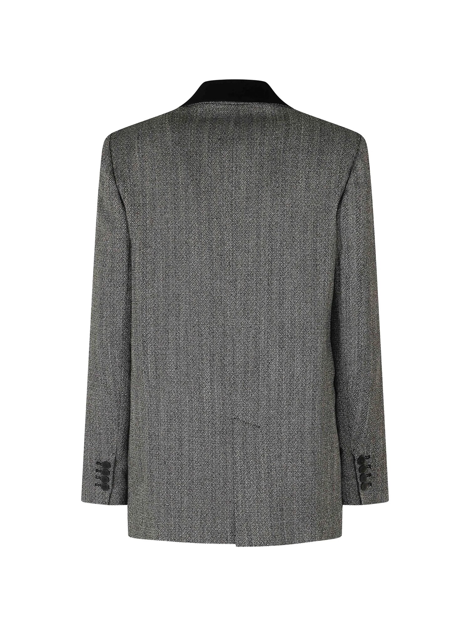 Куртка Forte Forte Herringbone-pattern velvet-collar jacket, размер 42 — фото 1