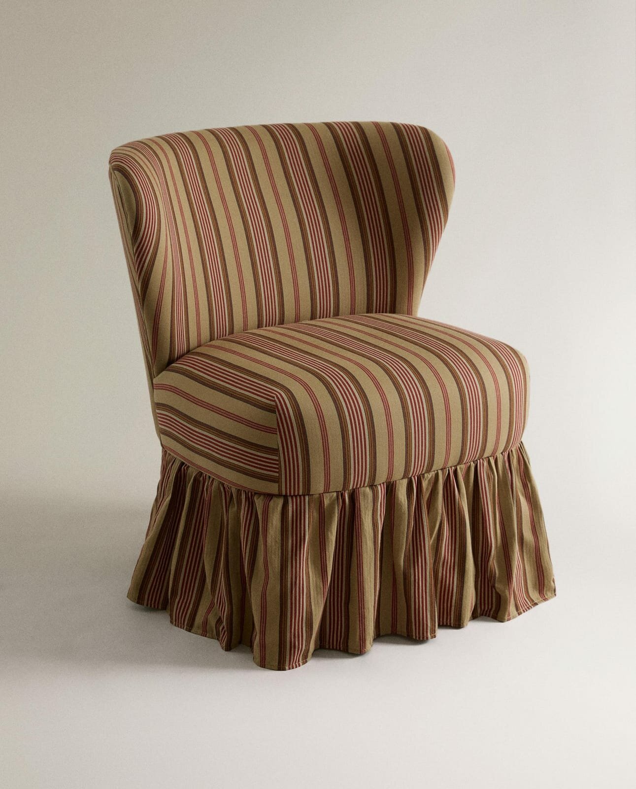 Кресло ZARA HOME Katharine Pole, экрю/красный, 76x66x65.5 см 8111/073/067-99
