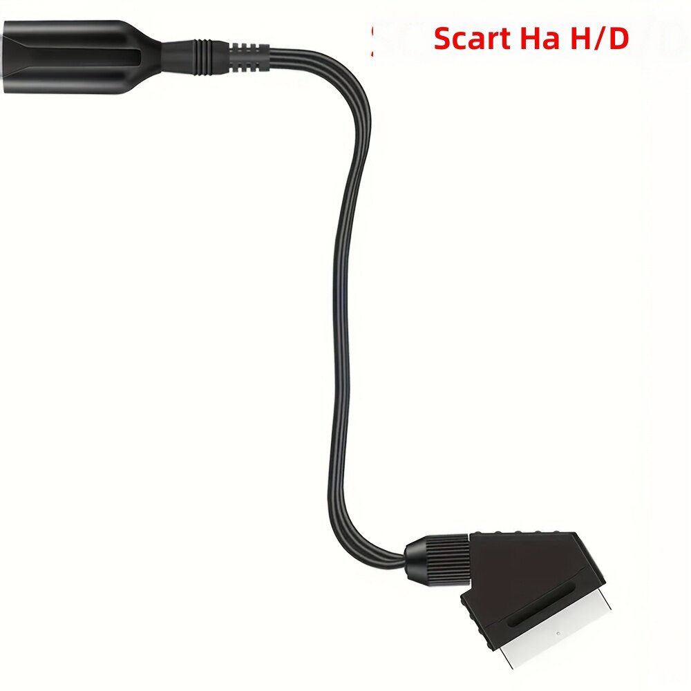 Конвертер SCART в HDMI с USB-питанием, аудио/видео адаптер для VHS, TV, DVD, PC, PS4, монитора, одинарный