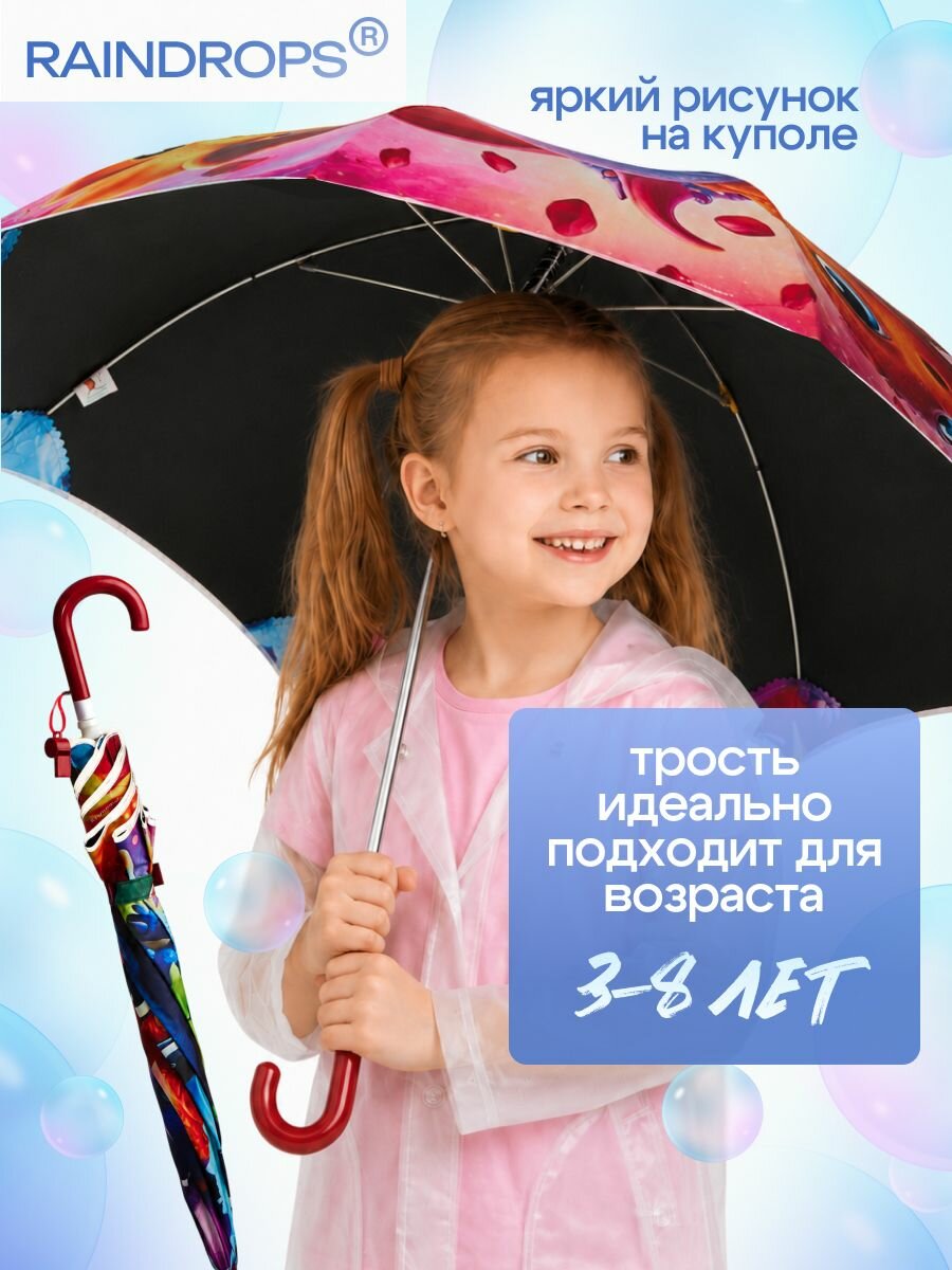 Зонт RAINDROPS, розовый — фото 1