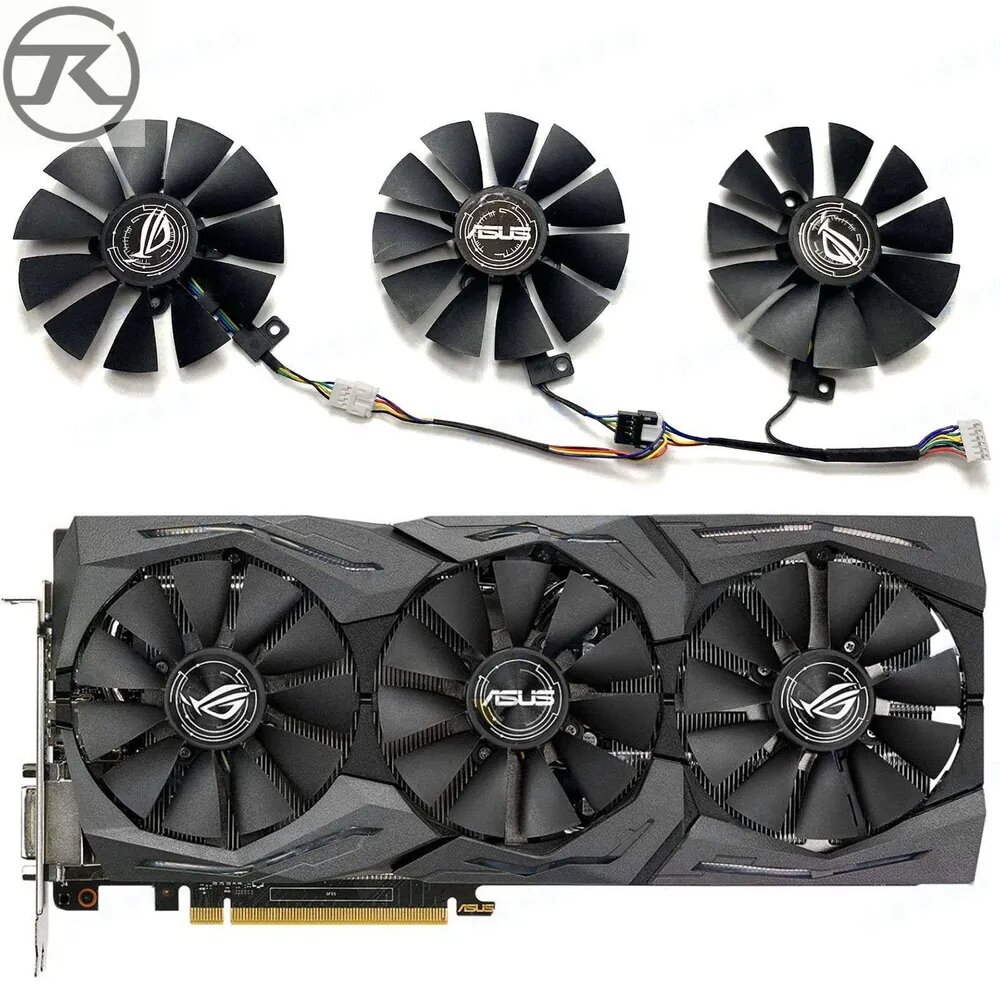 Сменный вентилятор охлаждения 4Pin + 5Pin + 6Pin для ASUS ROG STRIX GTX1060 1070 1080TI Вентилятор охлаждения видеокарты