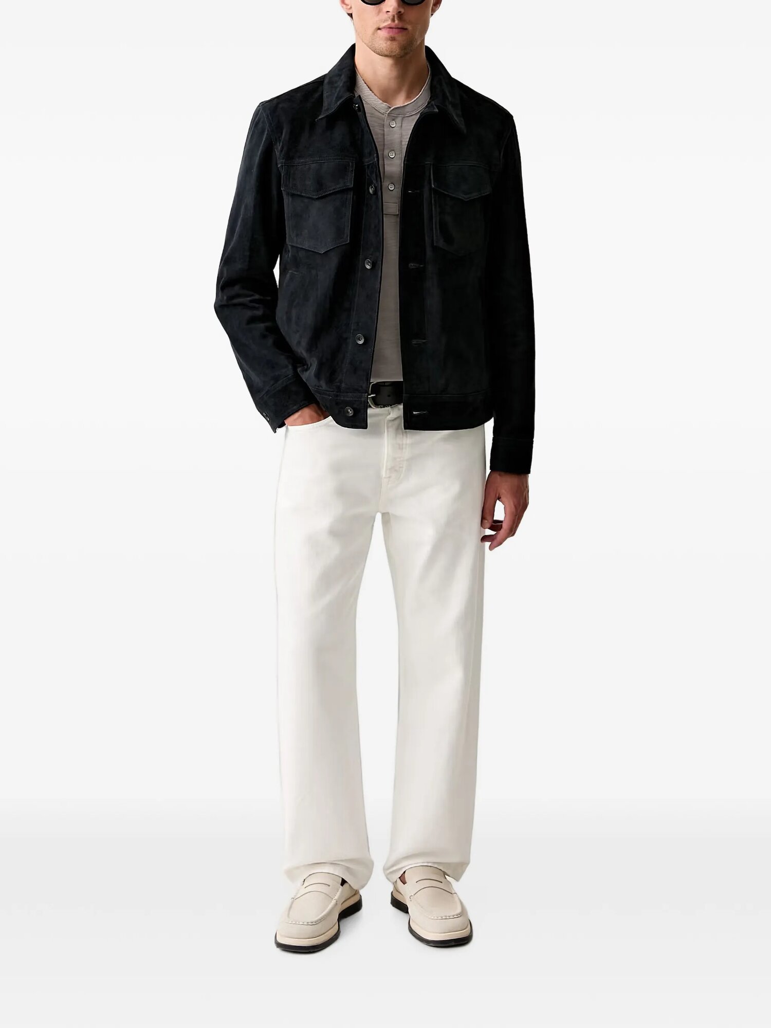 Куртка Rag & Bone RB suede flap-pocket jacket, размер 50 — фото 1