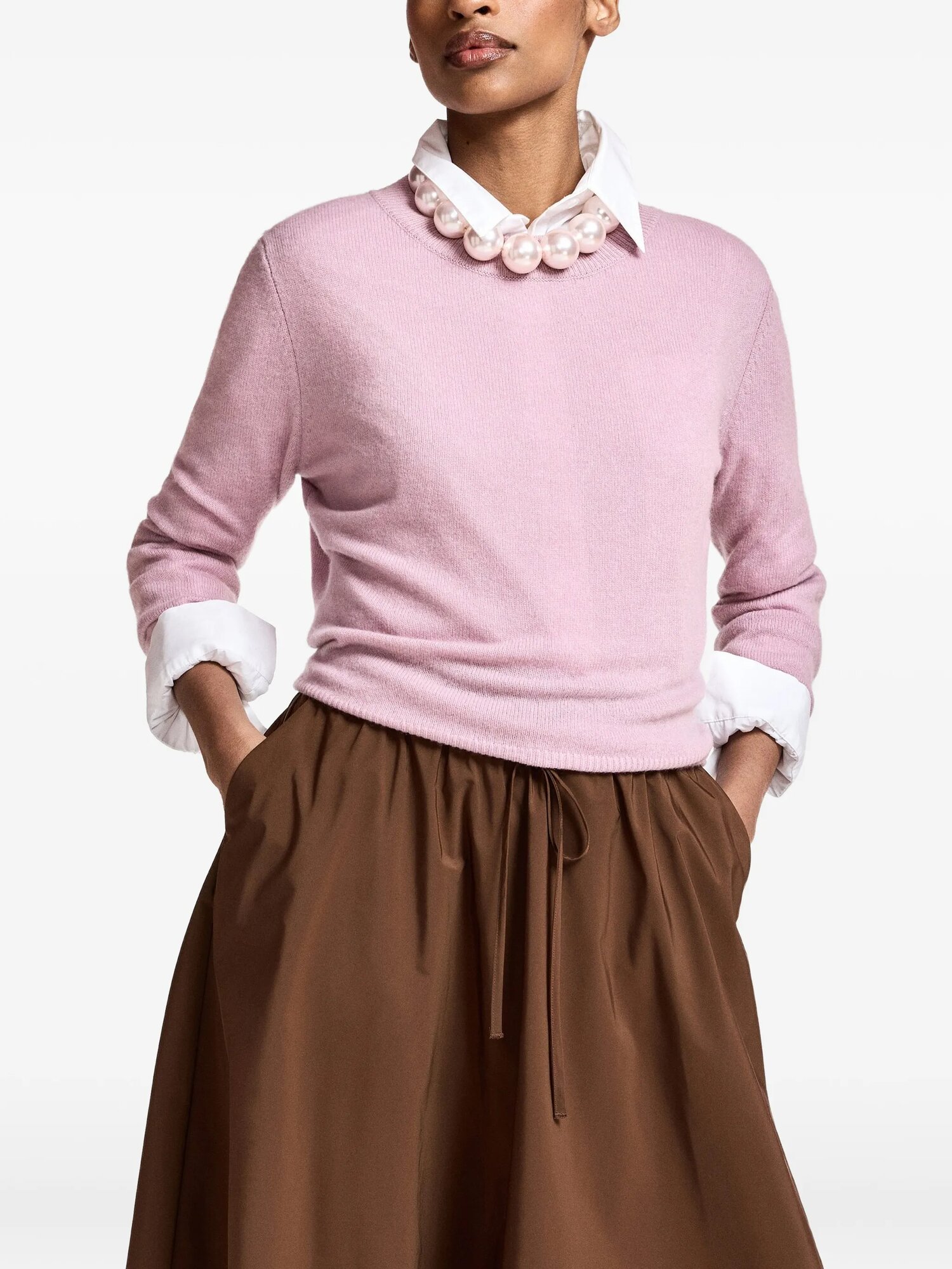Свитер ESSENTIEL ANTWERP Kash ribbed-trim sweater, размер 42 — фото 1