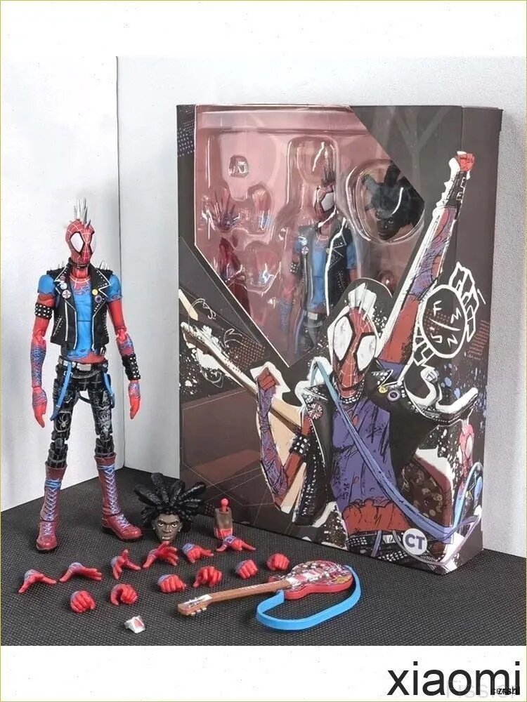Человек паук фигурка/Hobart "Hobie" Brown , Punk, Spider-Man: Across the Spider-Verse, подвижные фигурки,15 см
