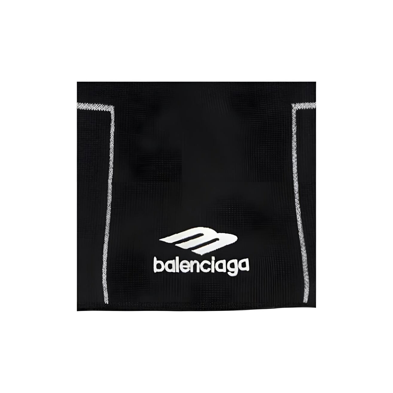 Шапка BALENCIAGA для мужчин, размер Один размер, черный/белый — фото 1