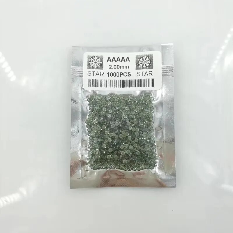 Синтетическая сине-зеленая шпинель Excellent Heart 1.25mm 1000pcs, 149 Spinel