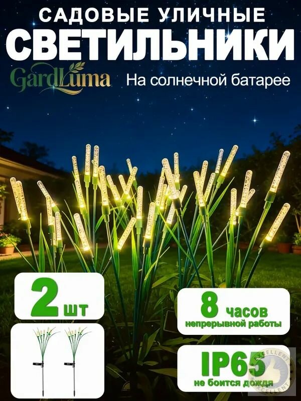 Уличный светильник, LED, количество ламп:12шт