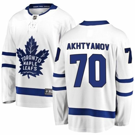 NHL джерси хоккейная Торонто Мэйпл Лифс Toronto Maple Leafs Hockey Jersey 70 Artur Akhtyamov номер 70 джерси 70