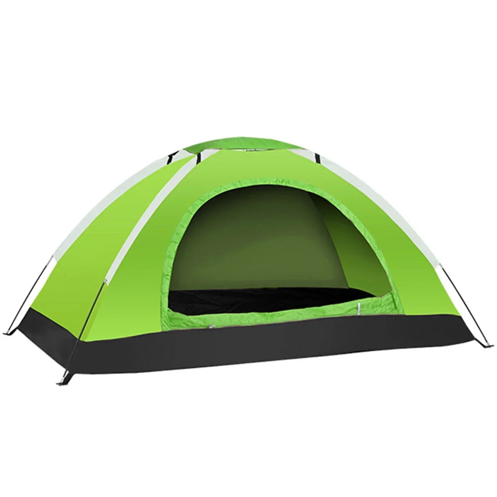 1 комплект ультralight Camping Tent с укрытиями для похода, туристической лёгкой Camping Portable Folding Hiking Tent - Зелёная, 2 человека