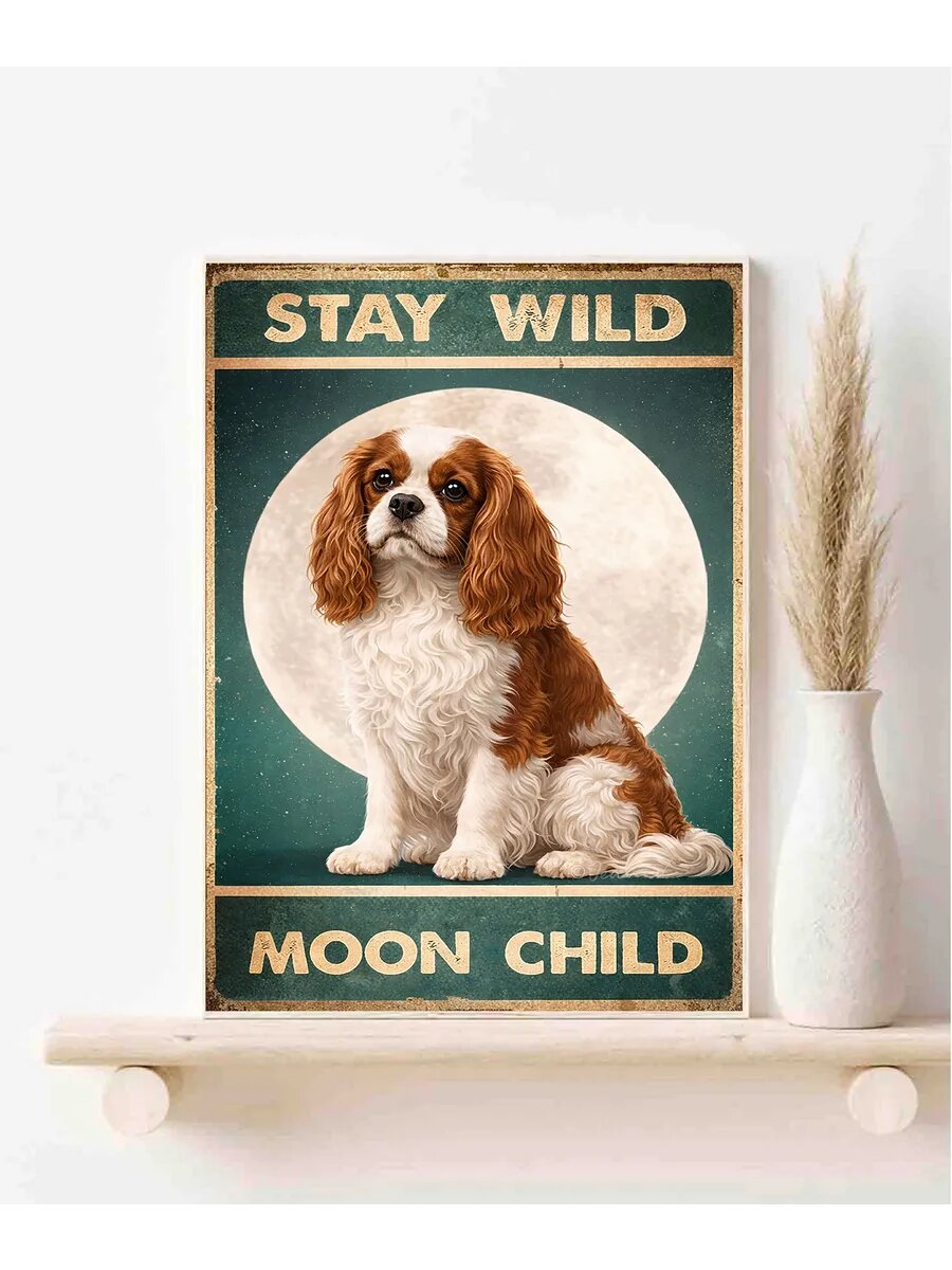 Кавалер-кинг-чарльз-спаниель, Stay Wild Moon Child, Плакат