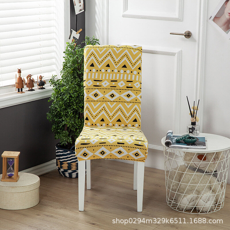 Эластичный чехол для стула с желтым цветом, 160 г/м², 40x90 см для ресторанов
