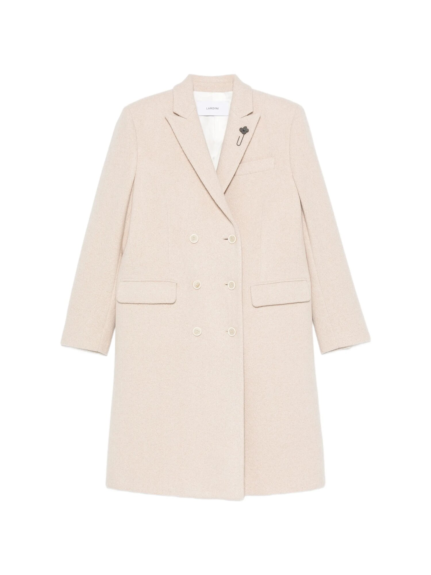 Пальто Double-breasted notched-lapel wool coat