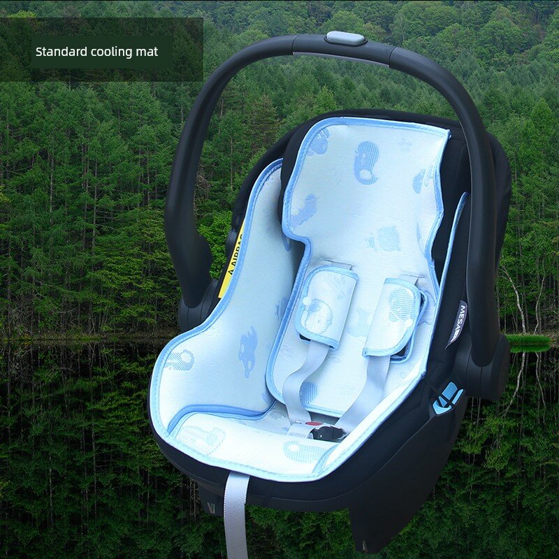 UPPAbaby MESA i Size детская подушка для люльки с дышащей тканью, цвет: мультяшный синий, стандартный вариант для лета