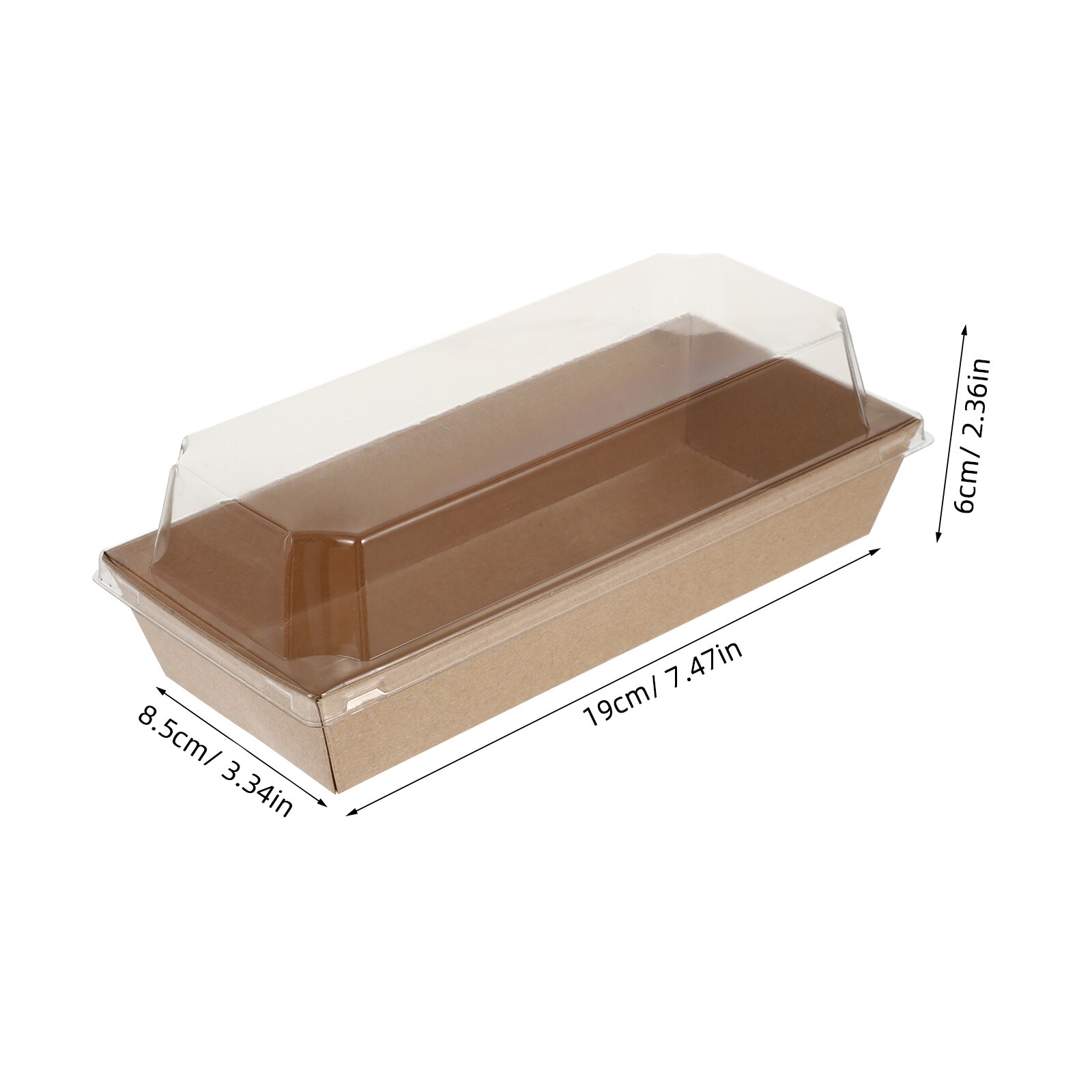 Коробки Для Хранения Бакалеи С Прозрачной Крышкой 10 Штук 19.00X8.50X6.00Cm