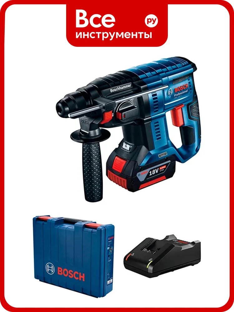 Аккумуляторный бесщеточный перфоратор Bosch GBH 180-LI с 1 АКБ и ЗУ 0611911122