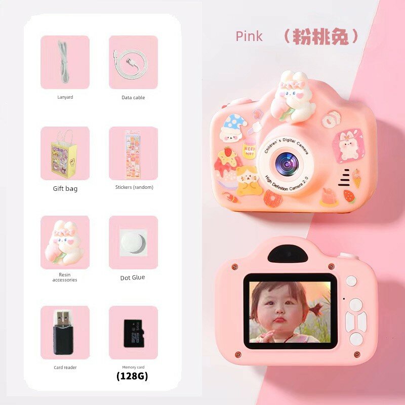 Pink Rabbit 128GB Смартфон с двойной камерой для детей 6 лет, подарок на день рождения