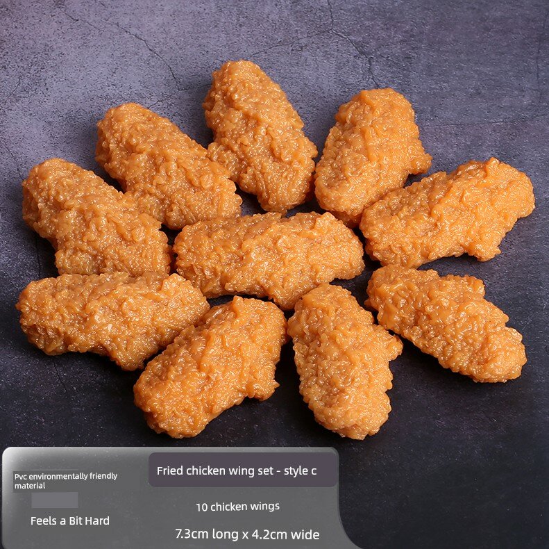 Набор из 10 игрушечных куриных крылышек, игровой набор в стиле KFC для детей