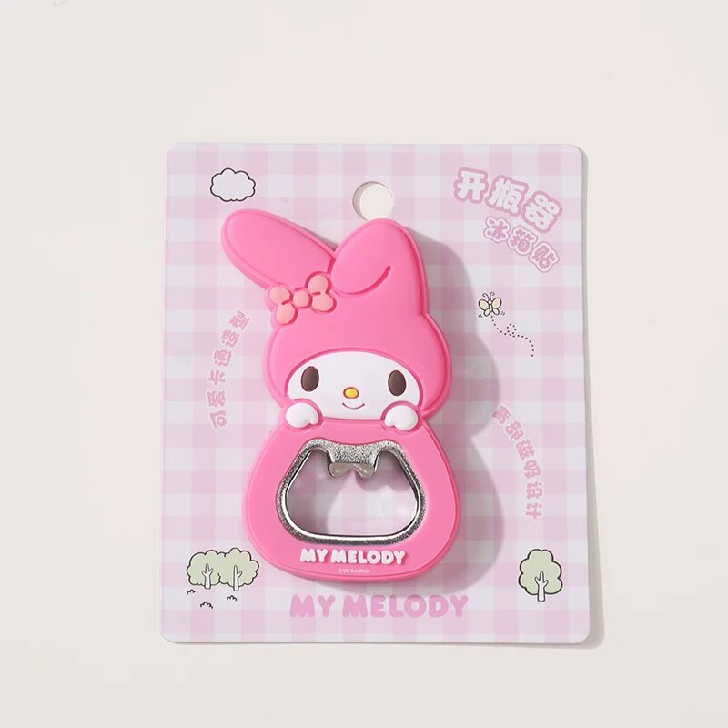 Открывалка для бутылок MINISO Sanrio с лицензией, магнит на холодильник, декоративная наклейка, открывалка для бутылок