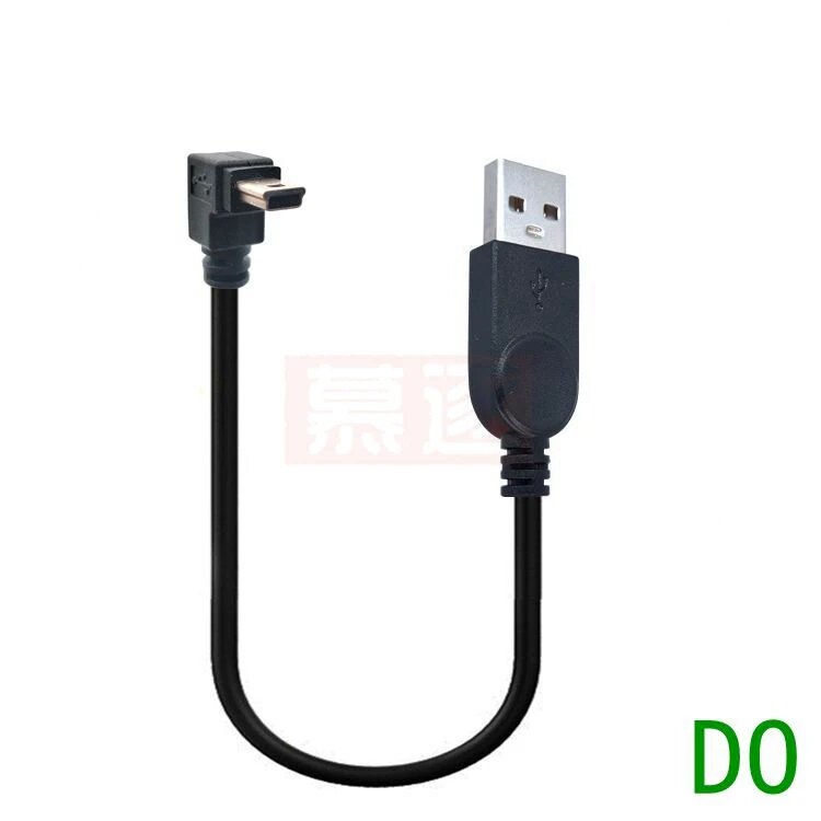 USB 2.0 Мини-USB кабель 0.25M, D0, угловой