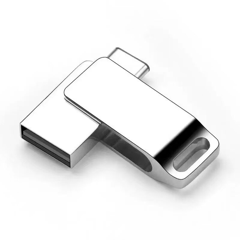 Накопитель USB OTG Type C, 1TB, скорость до 100MB/s, серебристый