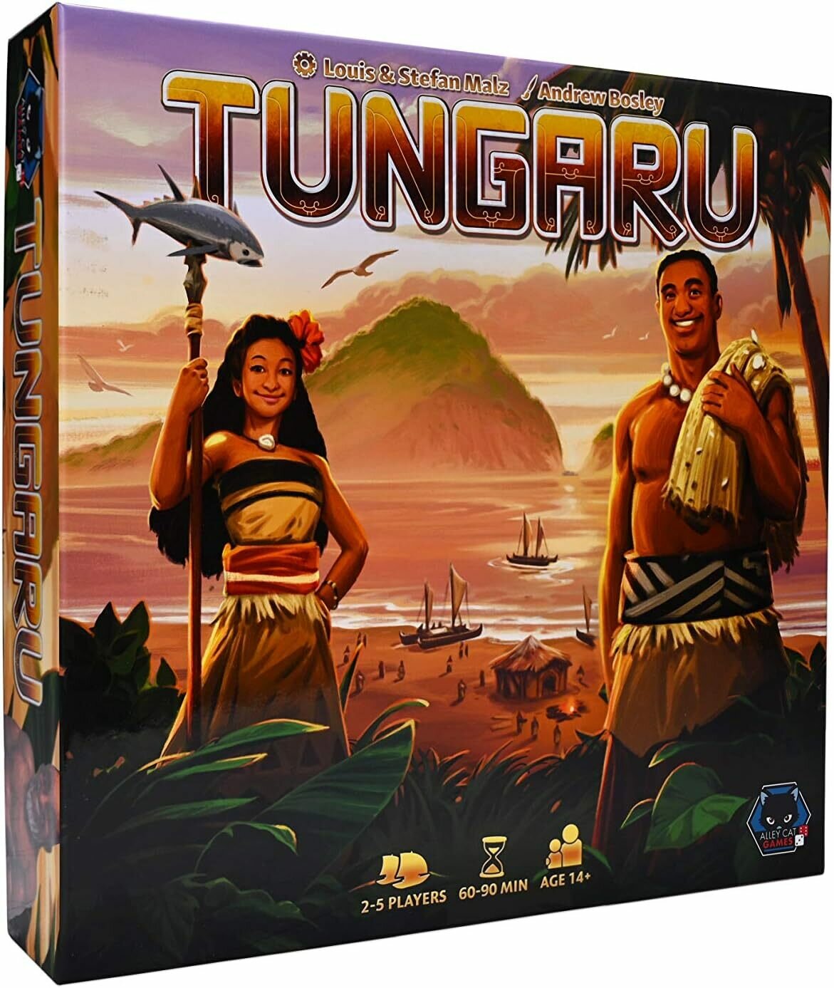Настольная семейная игра Alley Cat Games Tungaru / Тунгару на английском языке