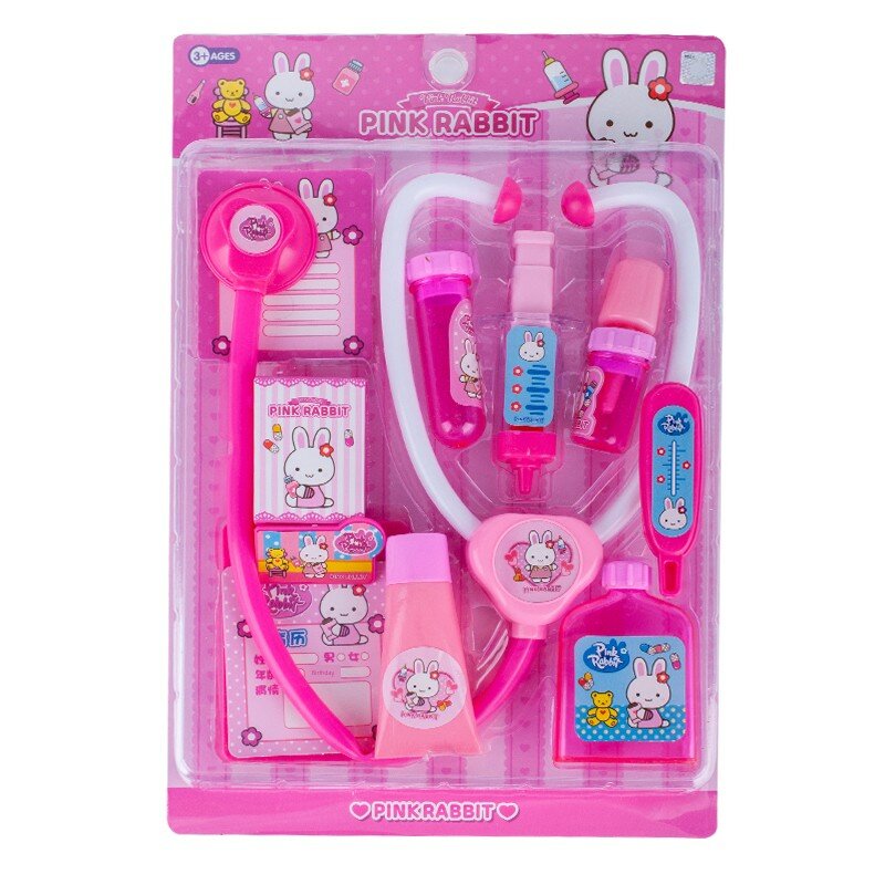 Розовый кролик медицинский набор игровая игрушка моделью YY17102 для детской ролевой игры обучающая игрушка