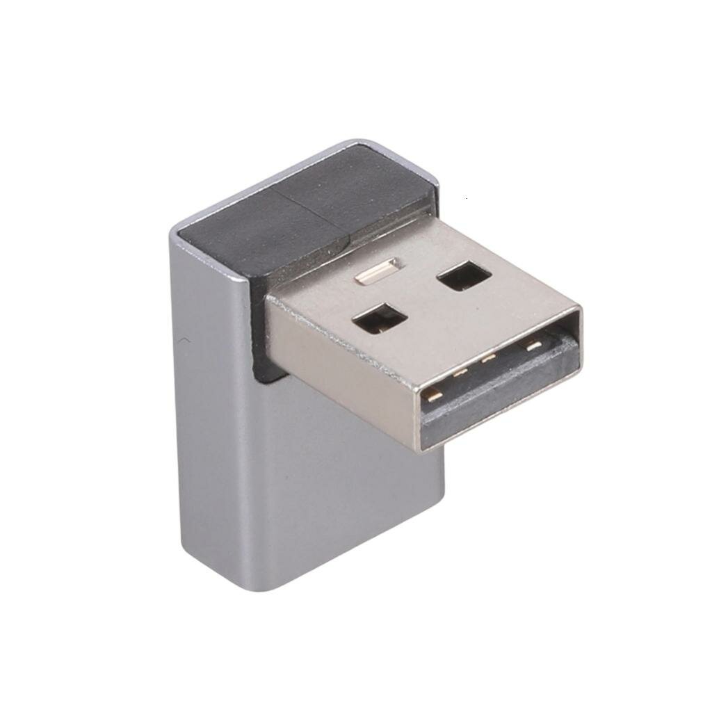 USB 3.0 переходник 90 градусов, Серый - вниз