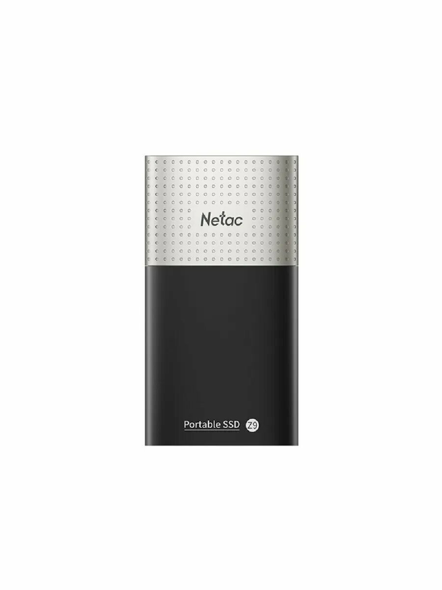 Внешний SSD-накопитель Netac Z9 NT01Z9-250G-32BK черно-серебристый, 250 ГБ, USB 3.2 Type-C
