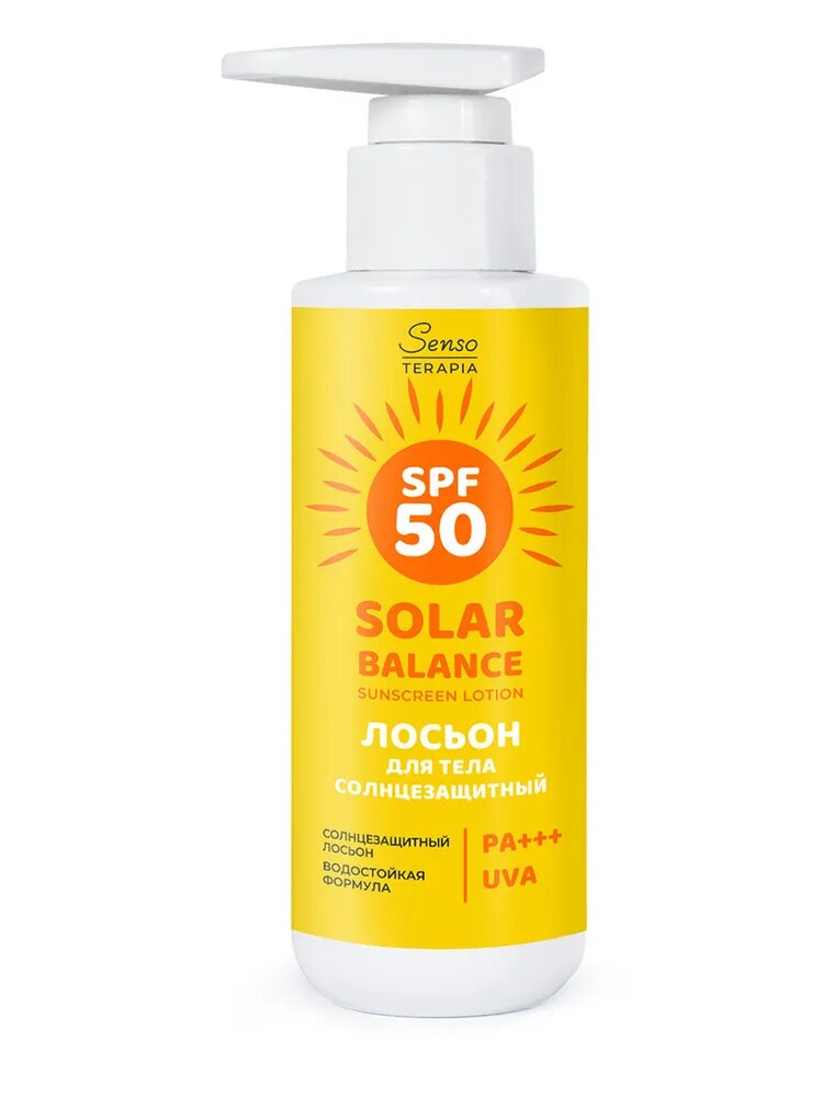 Солнцезащитный лосьон SensoTerapia «Solar Balance» для тела SPF50 PA+++, 100мл