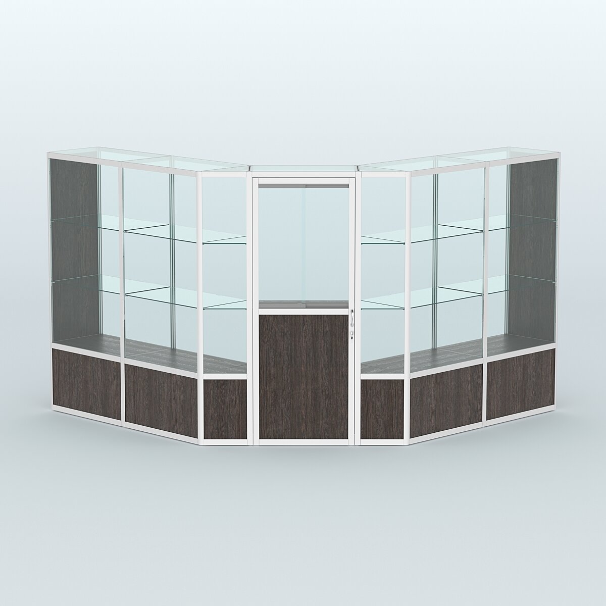 Павильон из профиля угловой №7б (9 кв. м), Дуб Венге