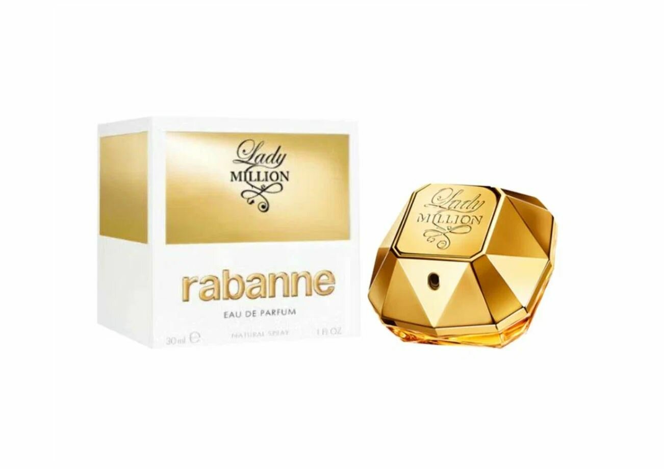 Парфюмерная вода Paco Rabanne Lady Million 30 мл, цветочная, фруктовая