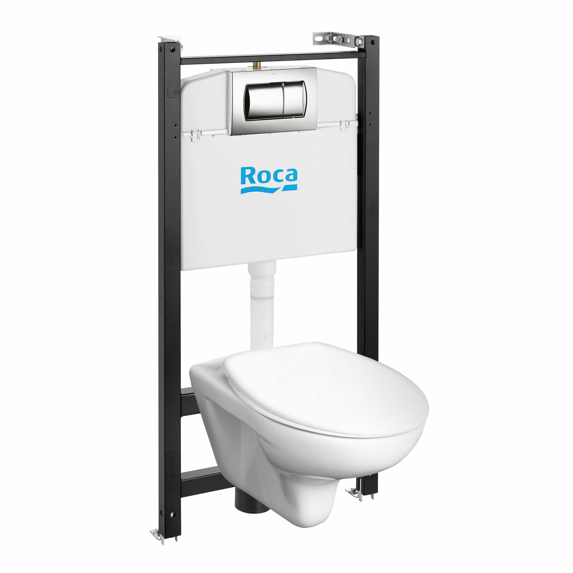 Комплект Roca Mateo Унитаз подвесной + инсталляция + кнопка 893100010