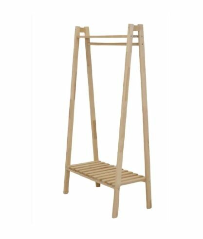 Вешалка напольная 80x157x40.5 см дерево цвет бежевый/черный