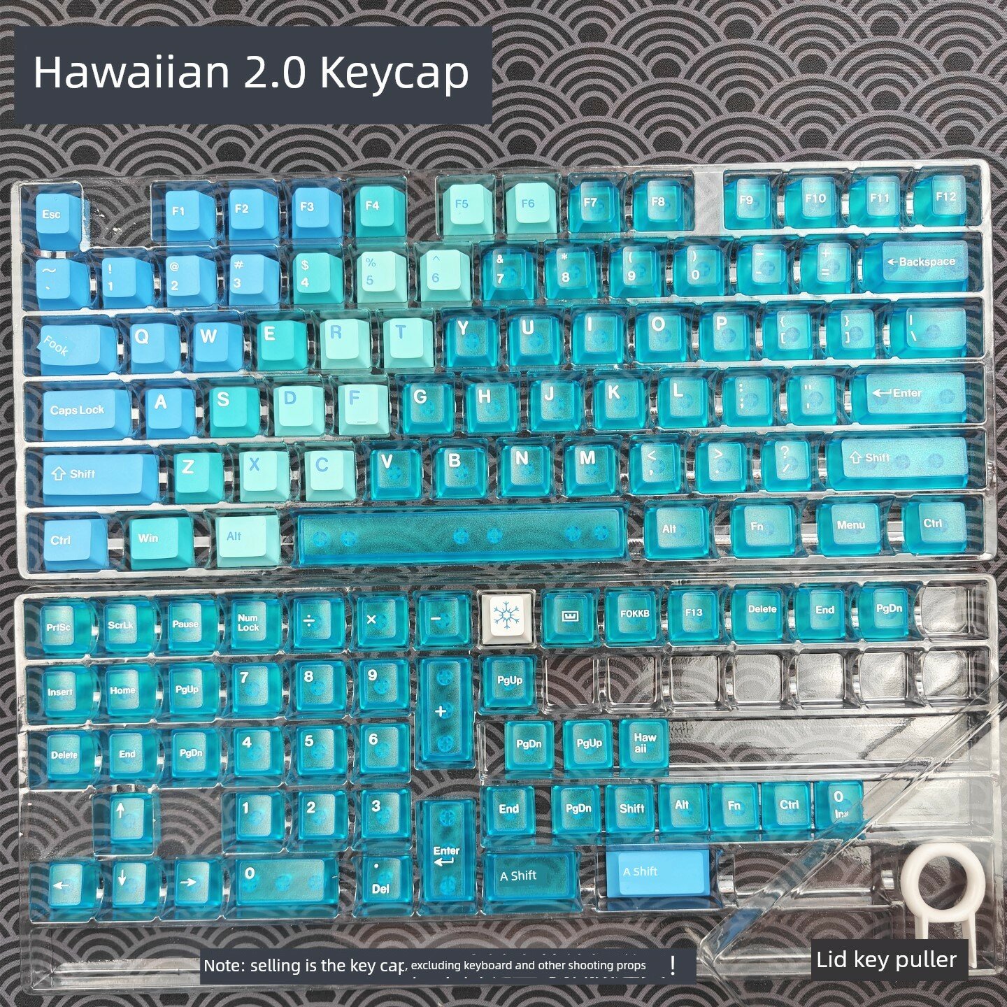 Кейкапы Hawaii 2.0 поддерживают Wooting Night Demon EZ63, ACE68, MADE68, Magician, RS7, F87, RS6. Синий Гавайи 2.0