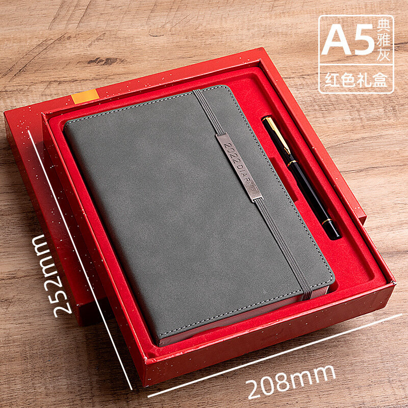 Настраиваемый ежедневник-планер с печатью логотипа, ремешком, расписанием и журналом событий, оптовая продажа ежедневников на 365 дней.