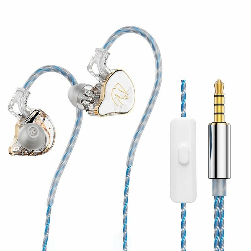 Наушники для прямой трансляции с функцией самоконтроля, шумоподавлением и высококачественным звуком, подходят для караоке и записи, динамические проводные наушники с разъемом 3,5 мм.