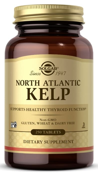 Solgar North Atlantic Kelp, Североатлантические водоросли 250 таблеток