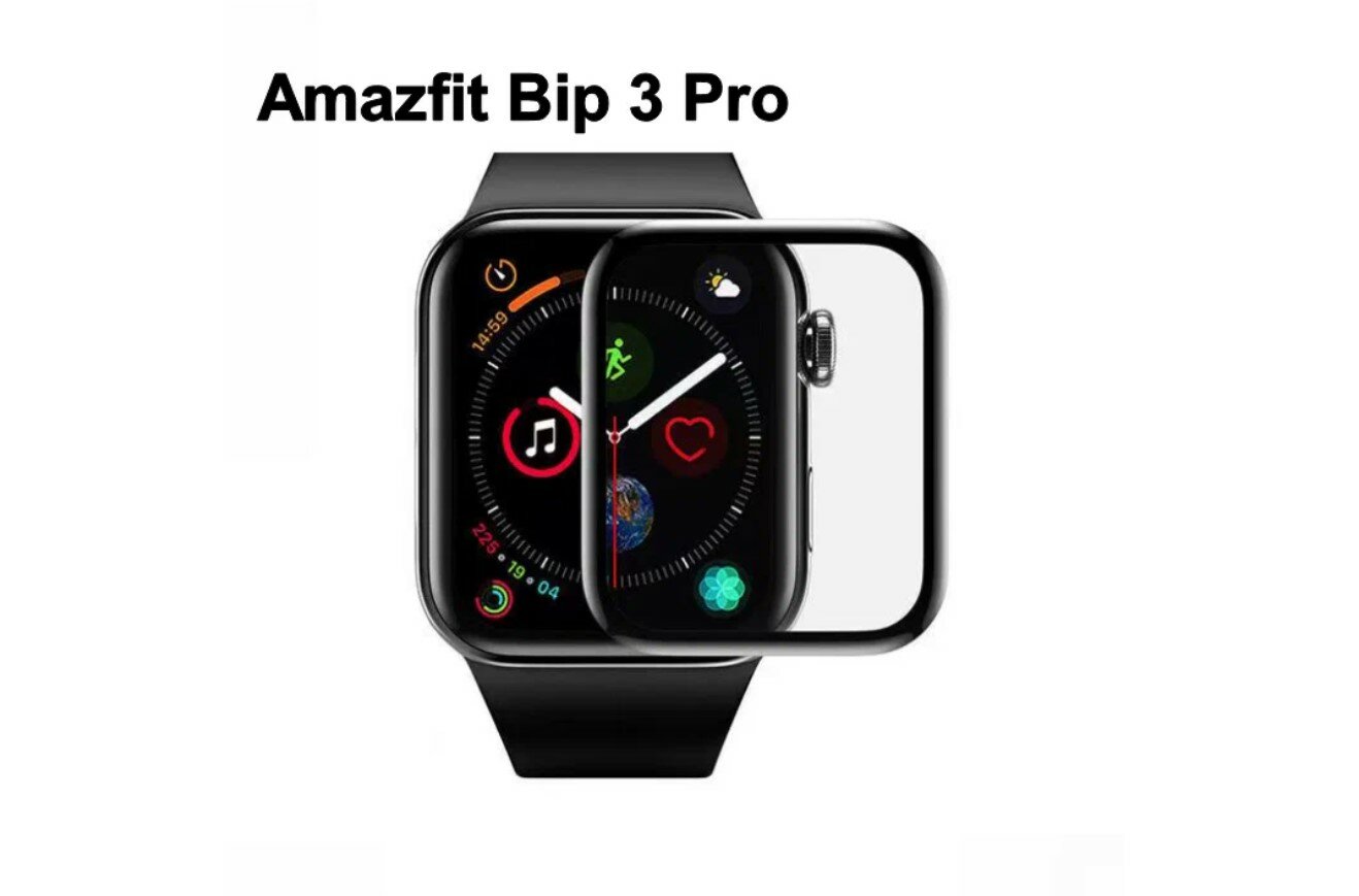 Защитная пленка MyPads Tape для умных смарт-часов Amazfit Bip 3 Pro глянцевая