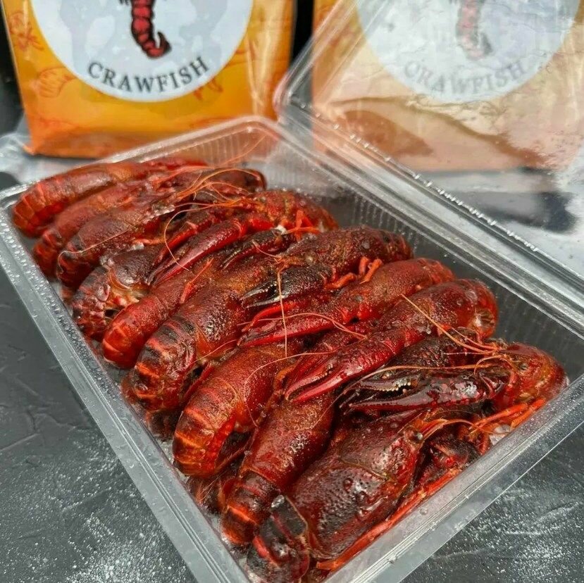 Раки, целые в панцире 22/33 шт/кг. Упаковка 1кг