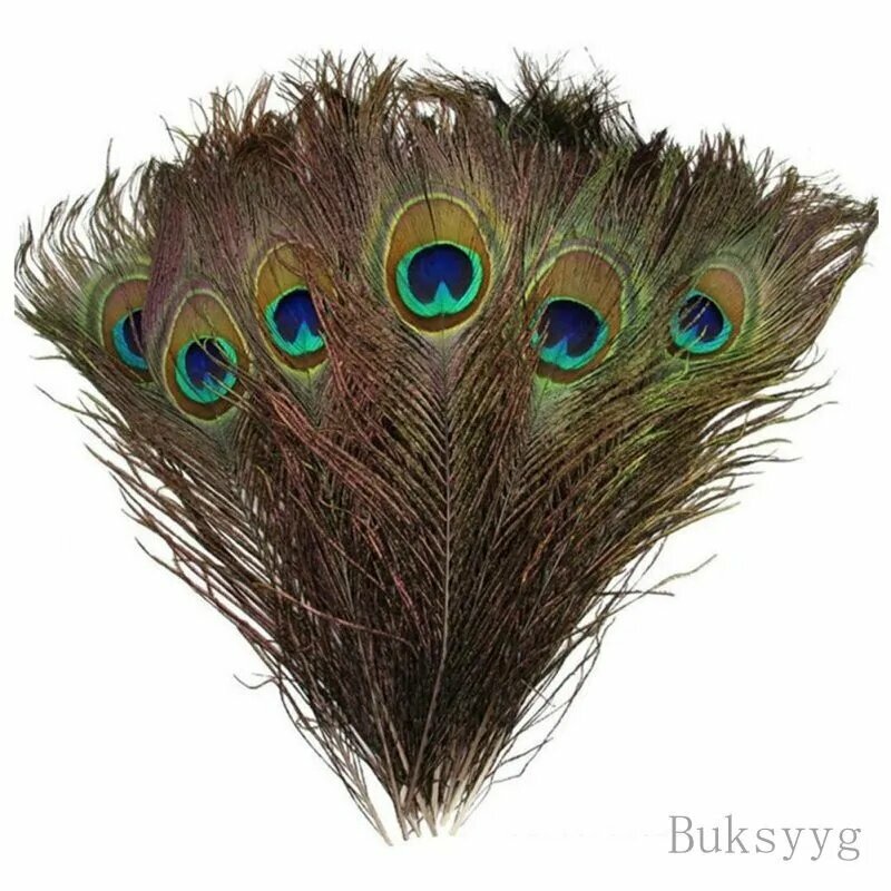 Натуральное павлинье перо 25-30 см для DIY свадебного платья и декора