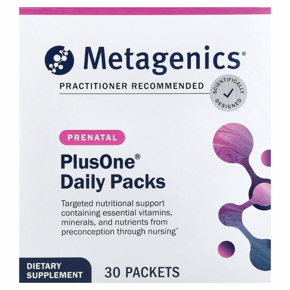 Metagenics, PlusOne®, комплекс для беременных, для ежедневного приёма, 30 пакетиков