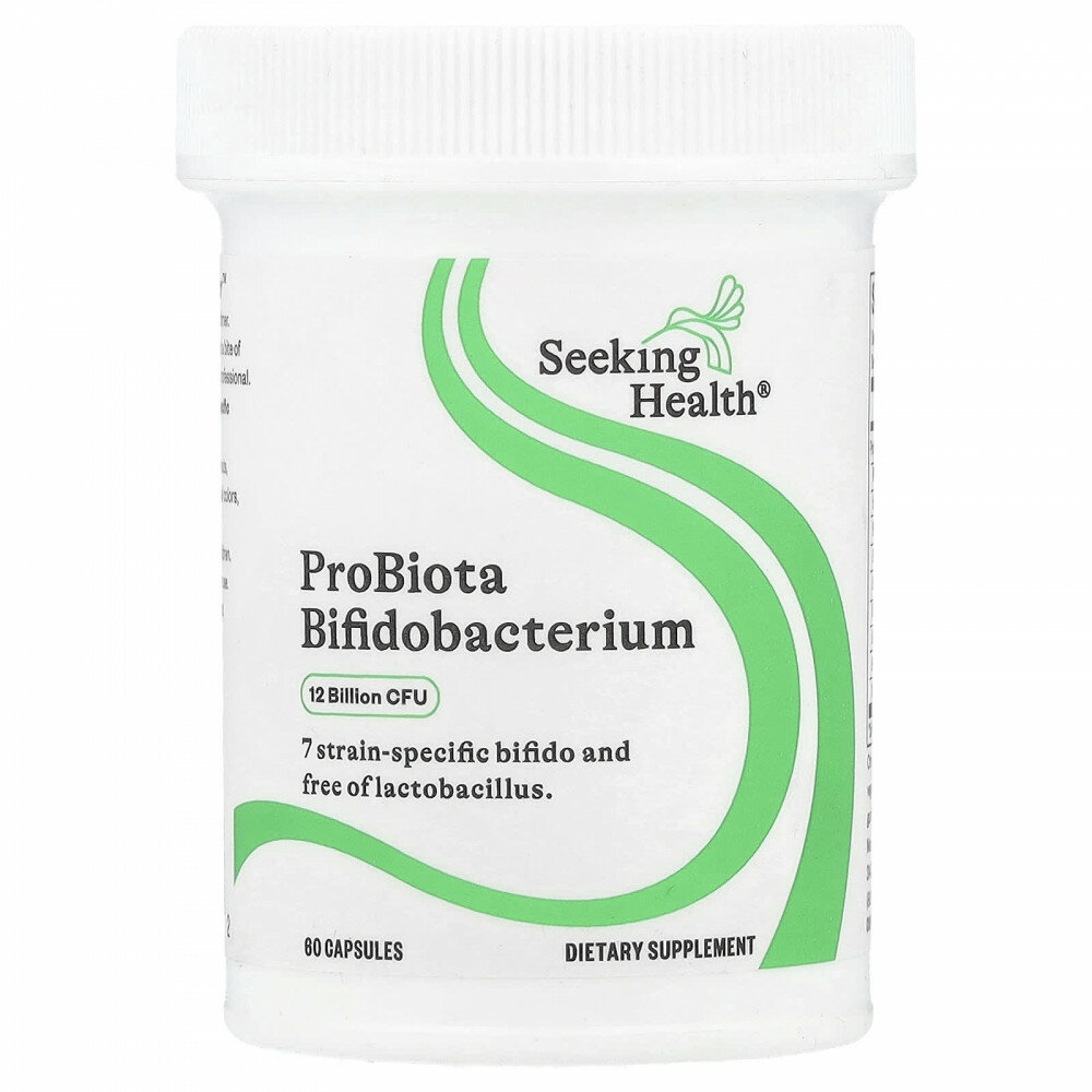 Seeking Health, ProBiota Bifidobacterium, бифидобактерии, 12 млрд КОЕ, 60 капсул