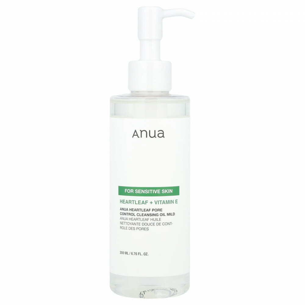 Anua, Heartleaf Pore Control, очищающее масло, мягкое, 200 мл (6,76 жидк. Унции)