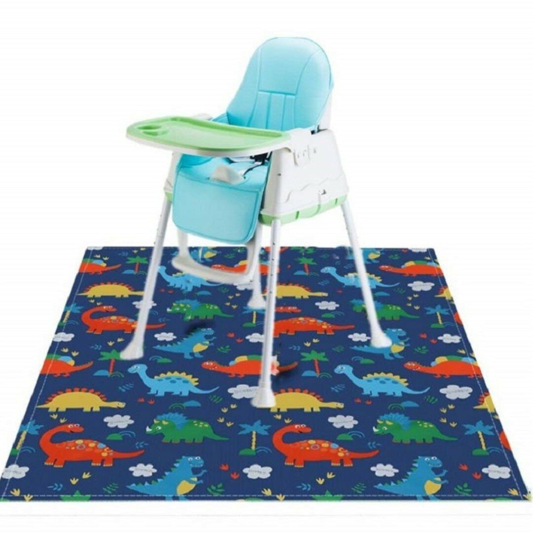 Детский коврик для стульчика, нескользящий напольный коврик, игровой коврик, коврик для пикника, скатерть, грязеотталкивающий, водонепроницаемый коврик для рисования на стуле.