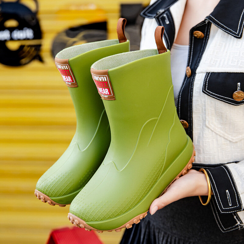 Резиновые сапоги средней или низкой высоты для активного отдыха, зимние мужские, взрослые, для родителей и детей, парные рабочие водонепроницаемые сапоги, женские и детские теплые резиновые сапоги. Размер обуви. EU:37